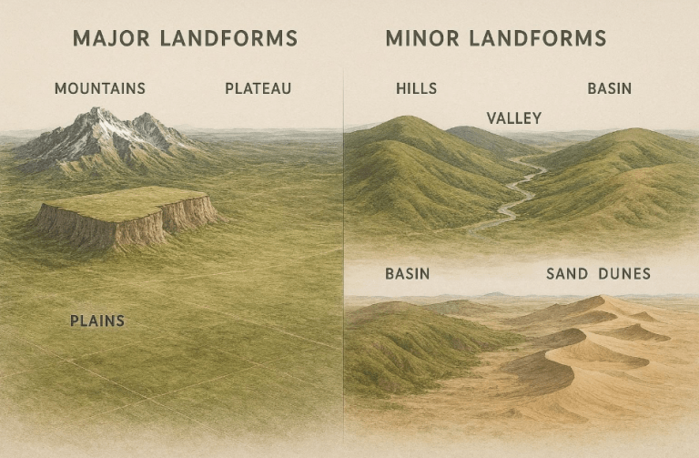 Landforms in geography: Meaning, Types, and How They Are Formed ...